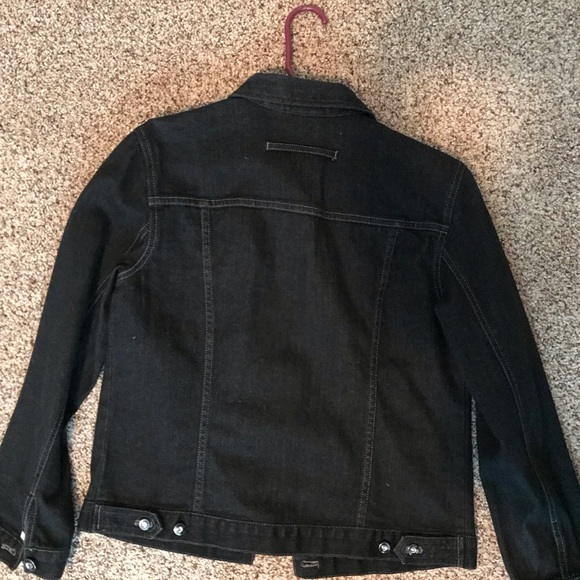 Chico's | Jackets & Coats | Chicos Black Denim Jacket | Poshmark